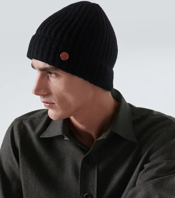 GOD'S TRUE CASHMERE Ribbed-knit Cashmere Beanie - Black