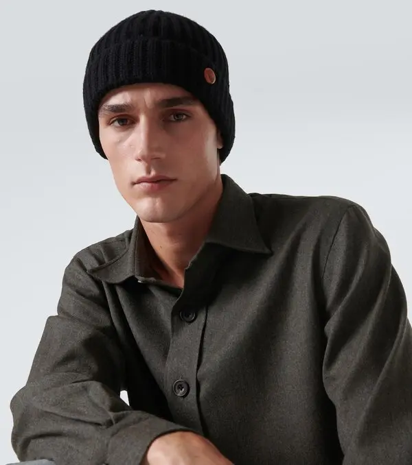 GOD'S TRUE CASHMERE Ribbed-knit Cashmere Beanie - Black