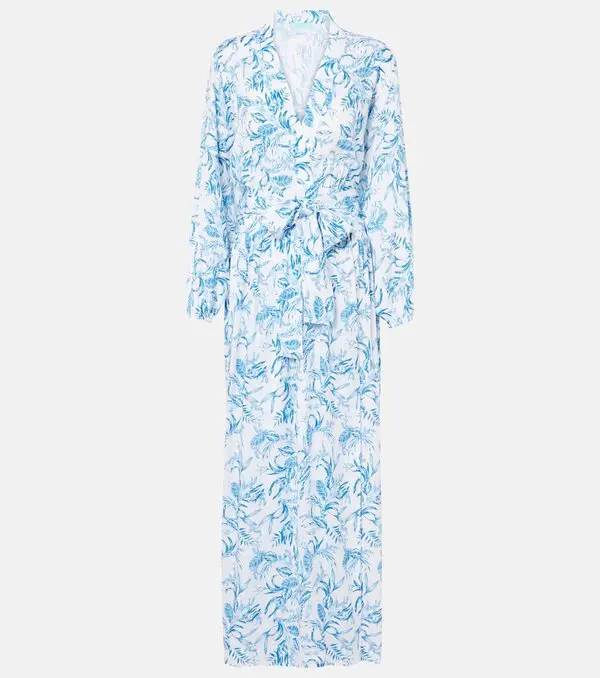 Melissa Odabash Rachel Printed Maxi Dress - Blue