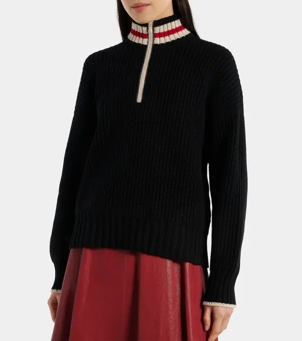 Brunello Cucinelli Wool Half-zip Sweater
