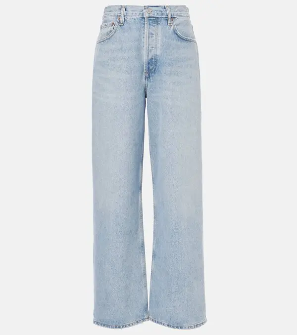 AGOLDE Low Slung Baggy Mid-rise Jeans In Force