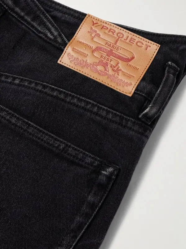 Y/project Belted Bleached Flared Jeans