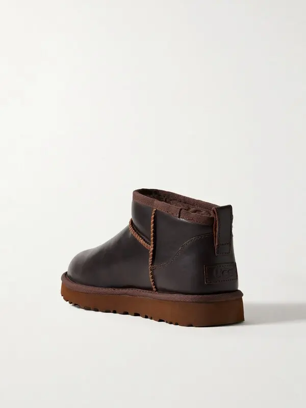 UGG Classic Ultra Mini Leather Ankle Boots