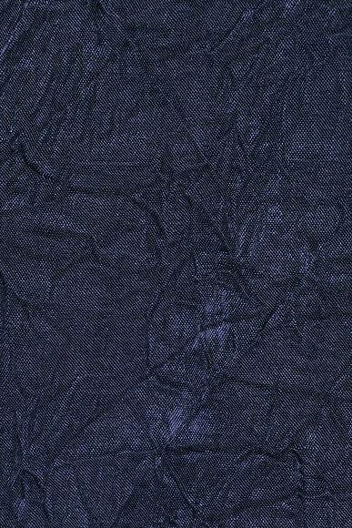 WAO Crinkled Short Sleeve Shirt - Navy