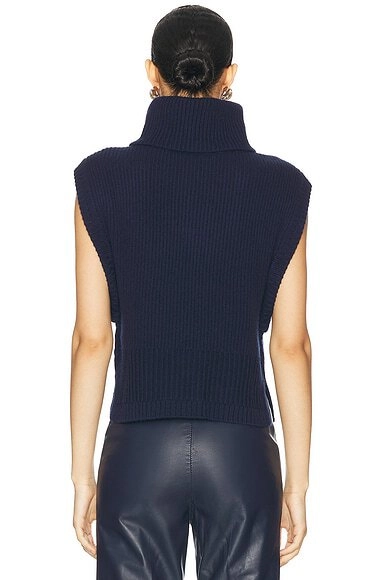 Simkhai Sleeveless Turtleneck Ribbed Knit Sweater