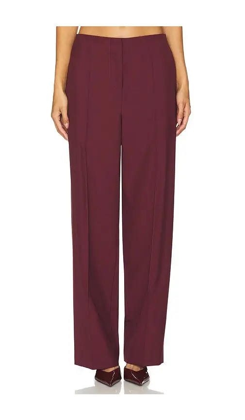 Faithfull The Brand Emilie Trouser - Burgundy
