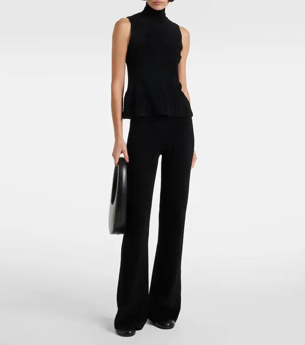 Proenza Schouler Flared Chenille Trousers