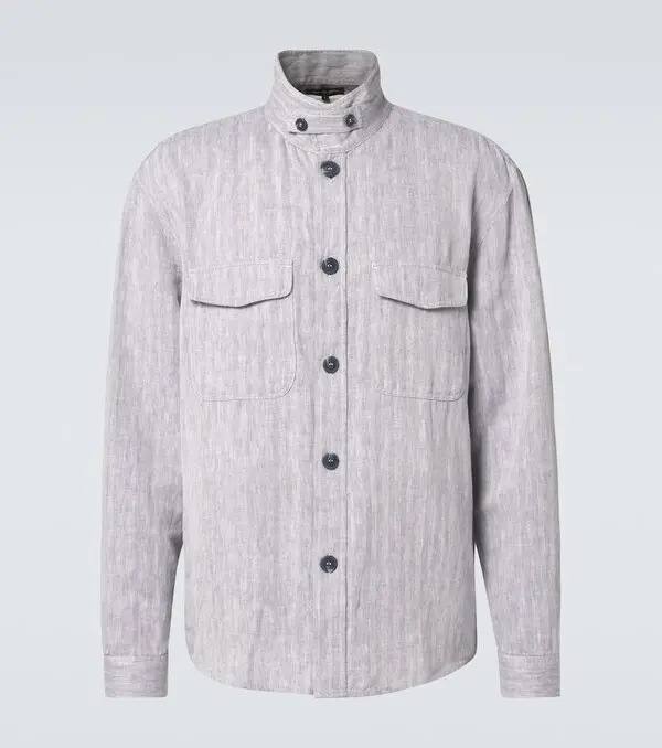 Frescobol Carioca Nuno Cotton And Linen Overshirt
