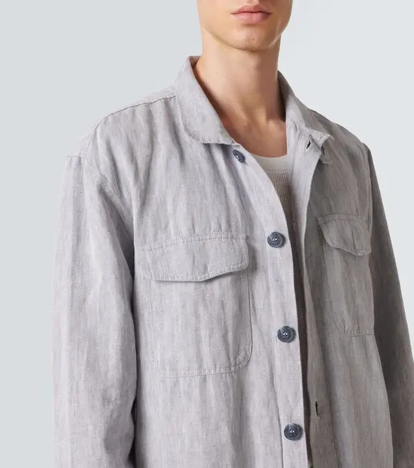 Frescobol Carioca Nuno Cotton And Linen Overshirt