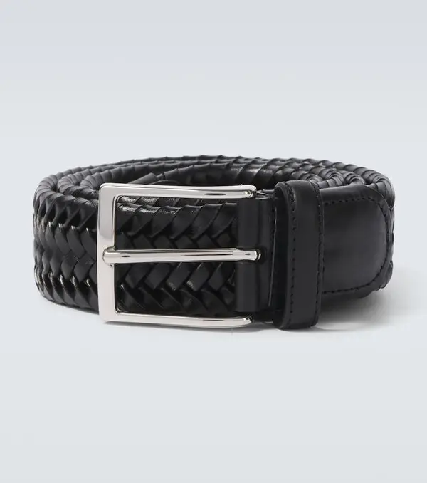 Rubinacci Braided Leather Belt