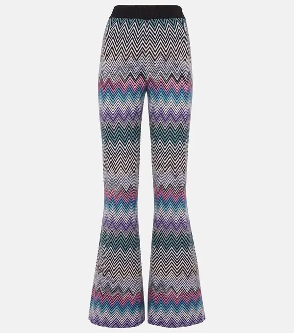 Missoni Zig Zag Flared Trousers - Multicoloured