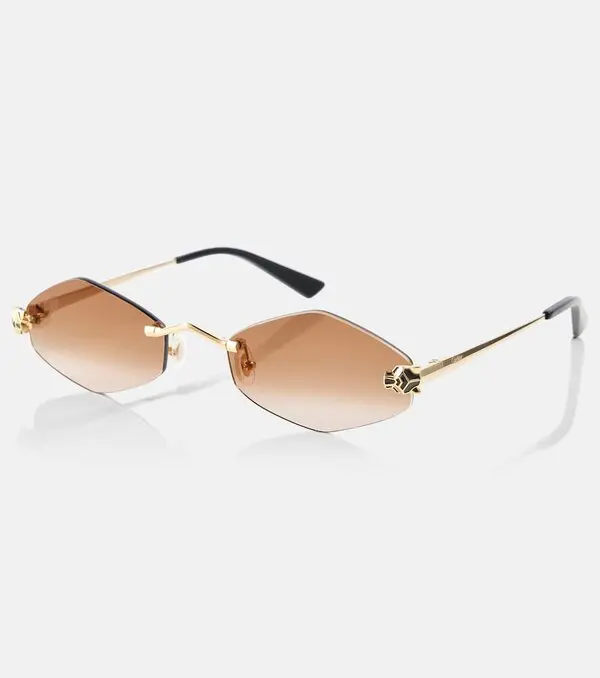 Cartier Panthère De Geometric Sunglasses