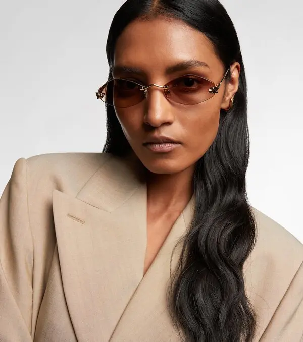 Cartier Panthère De Geometric Sunglasses