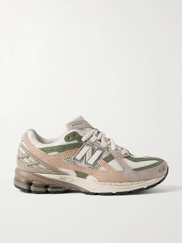 NEW BALANCE 1906 Paneled Mesh, Leather & Rubber Sneakers - Neutrals