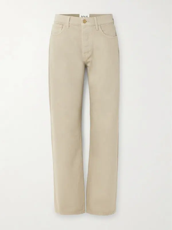 Tove High-rise Straight-leg Organic Jeans - Neutrals