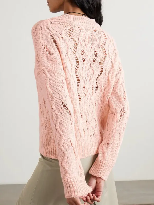 Our Legacy Cable Sonar Open-knit Wool Sweater