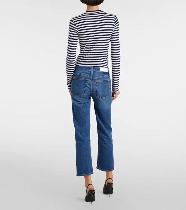 RE/DONE Stove Pipe Mid-rise Straight Jeans