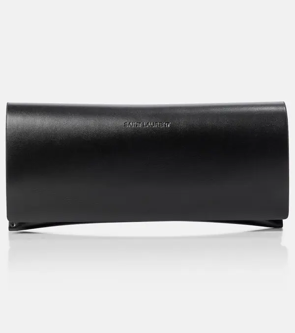 Saint Laurent Square Acetate Eyeglasses - Black