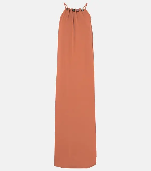 ERES Tiana Halterneck Maxi Dress - Neutrals