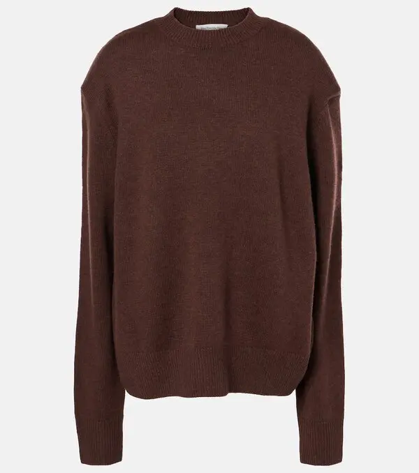 THE FRANKIE SHOP Rafaela Wool And Cashmere Sweater - Brown