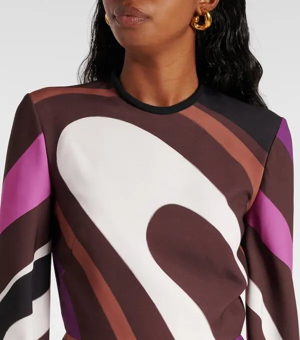 Emilio Pucci Marmo Cady Mini Dress