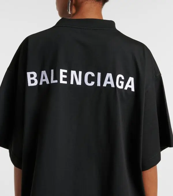 Balenciaga Printed Cotton Jersey T-shirt