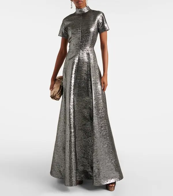 EMILIA WICKSTEAD Jacquard Gown - Metallic