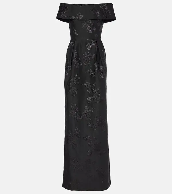 Rebecca Vallance Henrietta Brocade Bustier Gown