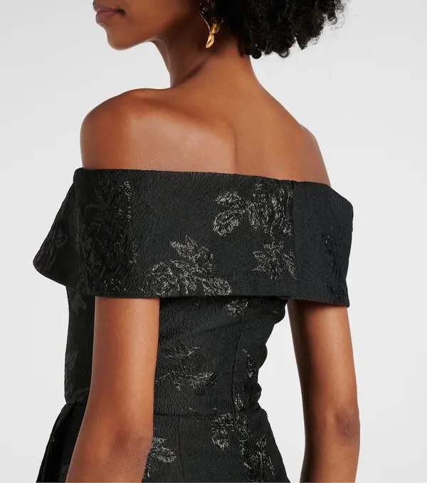 Rebecca Vallance Henrietta Brocade Bustier Gown