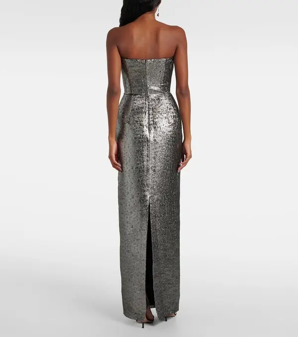 EMILIA WICKSTEAD Laelia Jacquard Bustier Gown