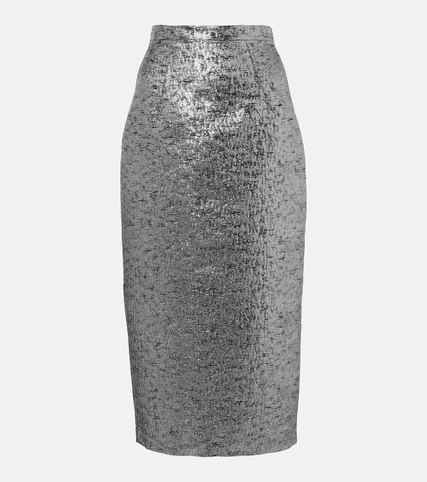 EMILIA WICKSTEAD Lorelei Pencil Skirt - Silver