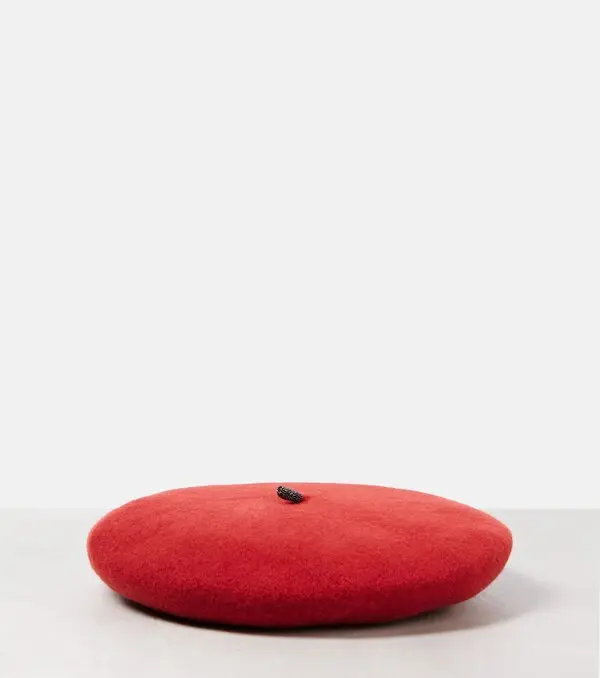 Brunello Cucinelli Wool Beret - Red