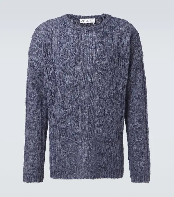 Our Legacy Popover Cable-knit Wool-blend Sweater