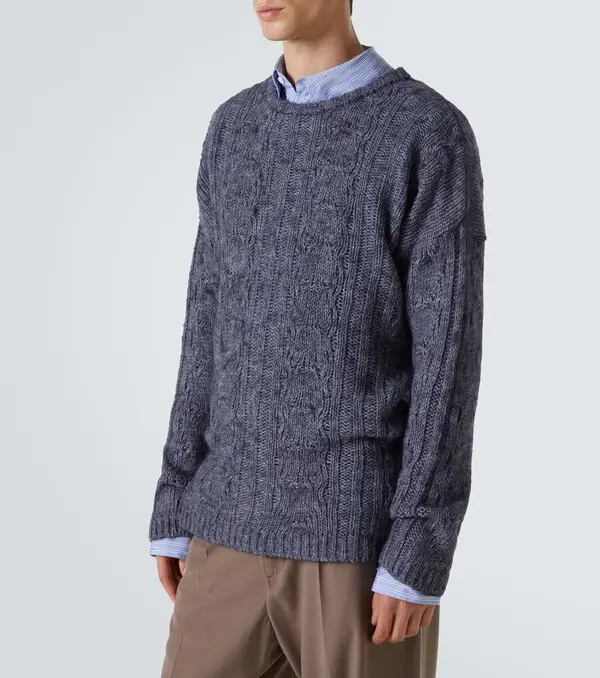 Our Legacy Popover Cable-knit Wool-blend Sweater