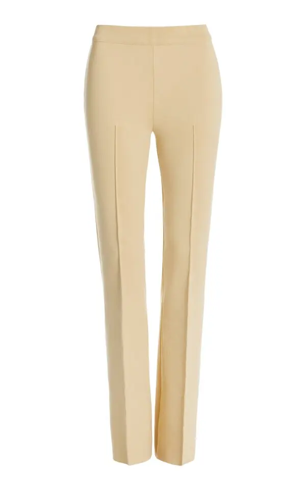 HIGH SPORT Long Kick Stretch-cotton Flared Pants - Neutral