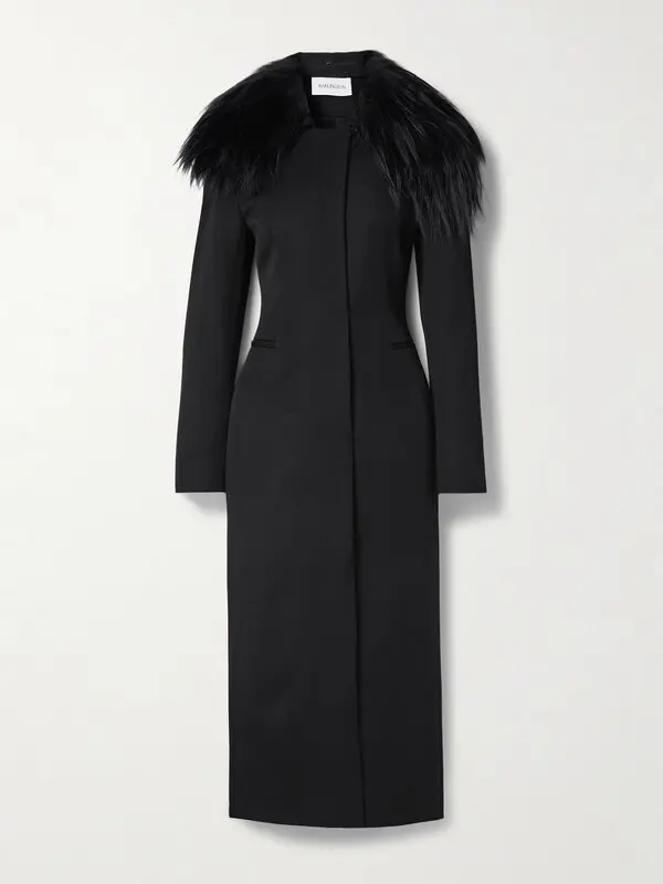 16Arlington Alotta Shearling-trimmed Wool-twill Coat