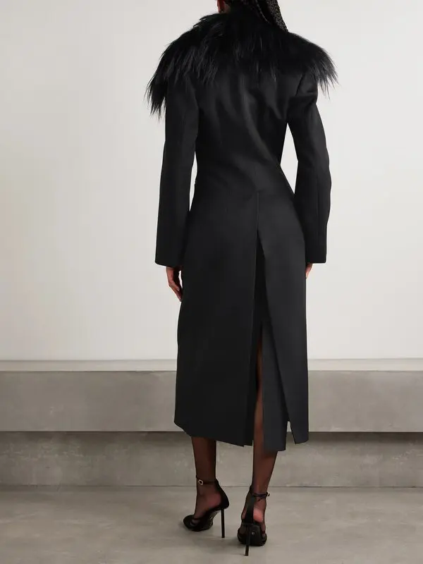16Arlington Alotta Shearling-trimmed Wool-twill Coat
