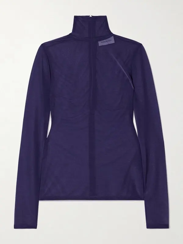 16Arlington Isse" Stretch-jersey Turtleneck Top