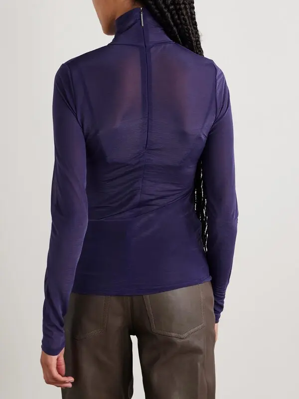 16Arlington Isse" Stretch-jersey Turtleneck Top