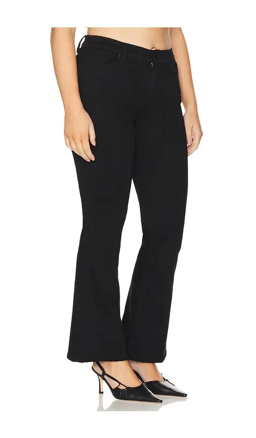 Good American Petite Flare Jeans - Black