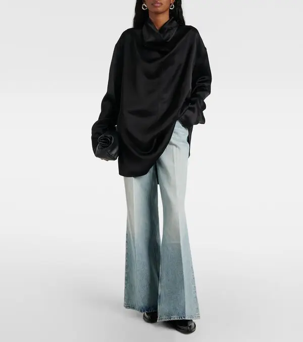 RE/DONE Baggy Flared Jeans In Ojai Indigo