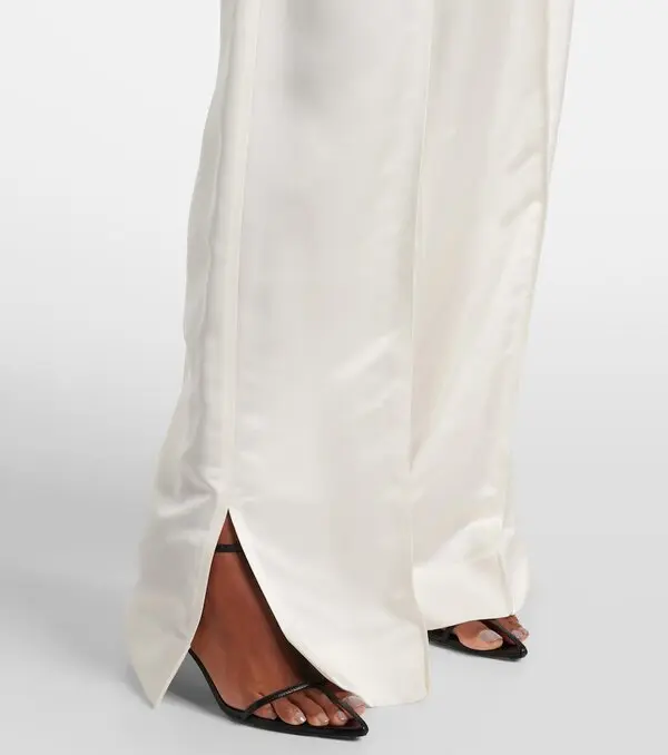 JIL SANDER High-rise Wide-leg Pants - White
