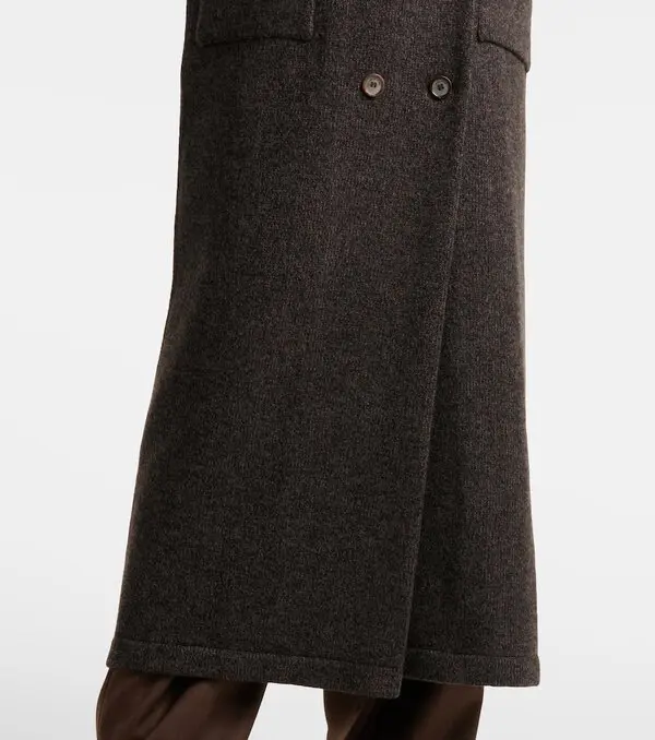 Magda Butrym Shearling-trimmed Cashmere Coat