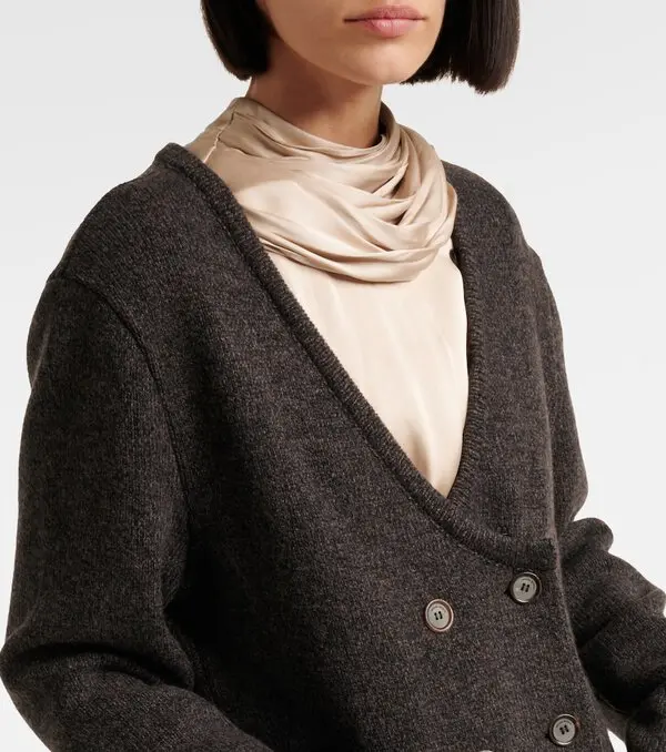 Magda Butrym Shearling-trimmed Cashmere Coat