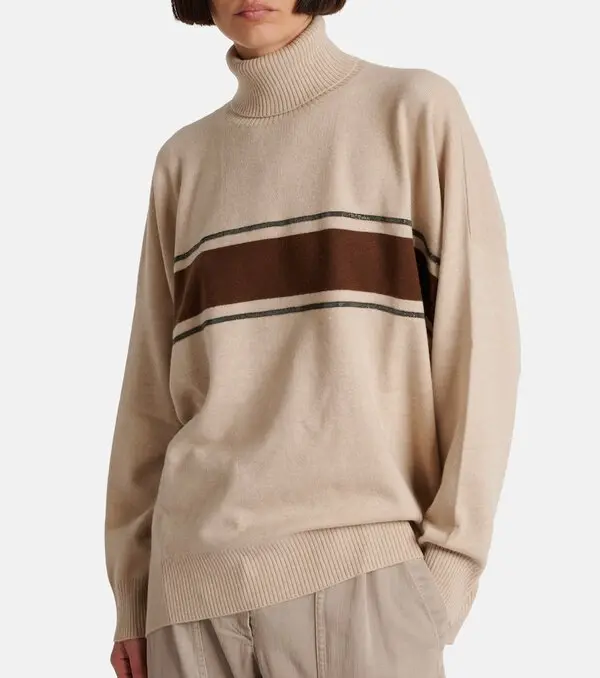 Brunello Cucinelli Wool, Cashmere, And Silk Sweater