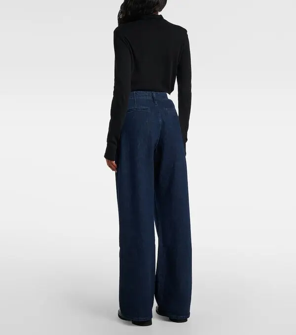RE/DONE High-rise Wide-leg Jeans