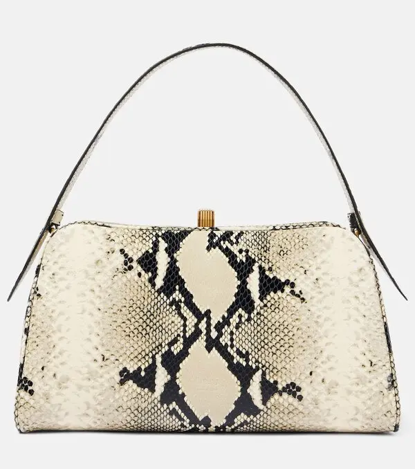 Khaite Cate Snake-effect Leather Shoulder Bag - Multicoloured