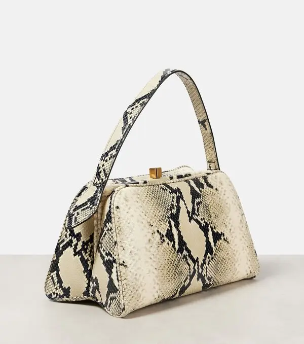 Khaite Cate Snake-effect Leather Shoulder Bag - Multicoloured