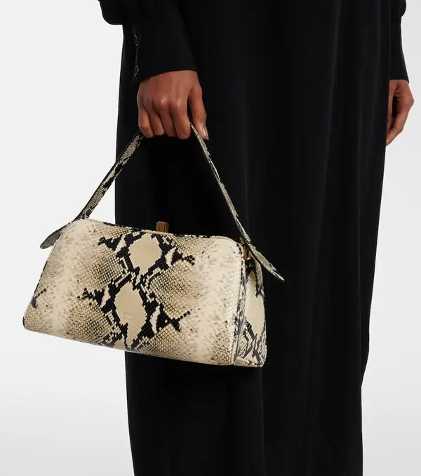 Khaite Cate Snake-effect Leather Shoulder Bag - Multicoloured
