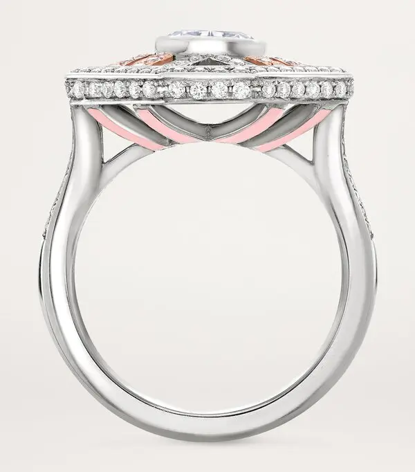 BOODLES Platinum And Diamond Fifth Avenue Ring